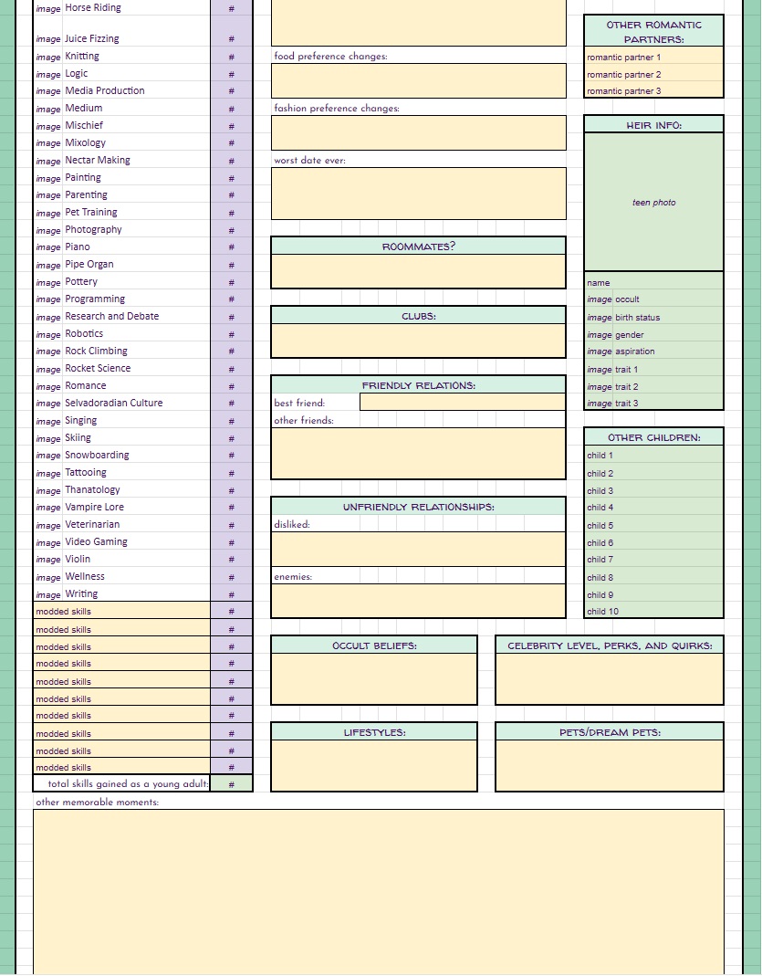 Thrall's Spreadsheets Archives - IllusoryThrall's Sims 4 Hub